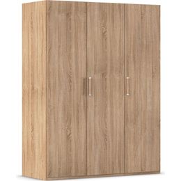 Dreht&uuml;renschrank Rauch "Kleiderschrank Schrank Garderobe Schlafzimmerschrank EVELYN", braun (eiche sonoma), B:151cm H:197cm T:60cm, Holzwerkstoff, Schr&auml;nke, Dreht&uuml;renschrank, in elegantem Stil, viel Stauraum 4 Breiten und 2 H&ouml;hen MADE IN GERMANY