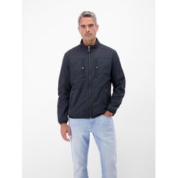 Outdoorjacke Lerros, Herren, Gr. 3XL, blau night, Web, Obermaterial: 63% Baumwolle, 33% Polyamid, 4% Elasthan, unifarben, normal h&uuml;ftbedeckend, Rundhals, elastischer Bund, Jacken Outdoorjacke, mit Stehkragen und Rei&szlig;verschluss