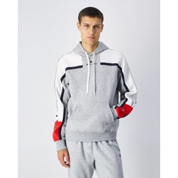 Kapuzensweatshirt Champion "Hooded Sweatshirt", Herren, Gr. L (52/54), noxm, wht, nny, crd, Obermaterial: 70% Baumwolle, 30% Polyester, Sweatshirts Kapuzensweatshirt