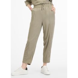 Schlupfhose Ragwear "SARRA", Damen, Gr. XL (42), N-Gr, gr&uuml;n (dusty olive), Web, Obermaterial: 75% Viskose, 25% Leinen, unifarben, regular fit kn&ouml;chellang, Hosen Schlupfhose, Sommerhose