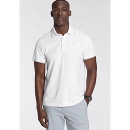 Poloshirt DELMAO, Herren, Gr. XL (56/58), wei&szlig;, Piqu&eacute;, Obermaterial: 100% Baumwolle, unifarben, Basic, regular fit, Rippb&uuml;ndchen, Shirts Poloshirt, Kurzarm, lockere Passform, Polokragen, f&uuml;r Tennis oder Golf, Topseller