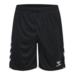 Trainingsshorts Hummel "HMLCORE 2.0 SHORTS", Herren, Gr. S (46), N-Gr, schwarz, wei&szlig;, Obermaterial: 100% Polyester, Hosen Trainingsshorts, aus Interlock-Stoff, atmungsaktiv, schnelltrocknend