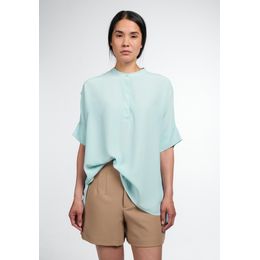 Shirtbluse Eterna "OVERSIZE FIT", Damen, Gr. 42, blau (hellblau), 100% Viskose, normal, Blusen Shirtbluse
