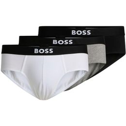 Hipster BOSS "3P BOSS ONE", Herren, Gr. XXL (56), assorted pre 999, Jersey, Obermaterial: 95% Baumwolle, 5% Elasthan, Unterhosen Hipster