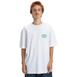 T-Shirt DC Shoes "Squash It", Herren, Gr. M, wei&szlig;, Obermaterial: 75% Walkfrottier, 25% Walkfrottier;, Shirts T-Shirt