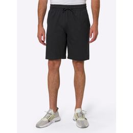 Bermudas CLASSIC, Herren, Gr. 44/46, Normalgr&ouml;&szlig;en, schwarz (schwarz, grau), 100% Baumwolle, gemustert, mehrfarbig, kurz, Hosen Bermudas