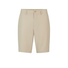 Chinoshorts BOSS Green "S_Commuter", Herren, Gr. 56, N-Gr, beige (medium beige269), Web, Obermaterial: 92% Polyester, 8% Elasthan, unifarben, slim fit, Hosen Chinoshorts, mit BOSS Schriftzug