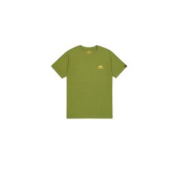 T-Shirt Alpha Industries "Basic T-Shirt SL", Herren, Gr. XS, gr&uuml;n (moss gr&uuml;n), Obermaterial: 100% Baumwolle, Shirts T-Shirt