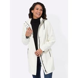 Softshelljacke Casual Looks, Damen, Gr. 23, beige (ecru), 94% Polyester, 6% Elasthan, unifarben, Jacken Softshelljacke