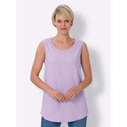 Longtop Classic Basics, Damen, Gr. 42, bunt (flieder, mint), 100% Baumwolle, unifarben, Rundhals, Tops Longtop