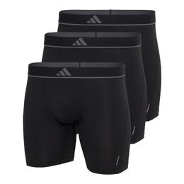 Boxer adidas Sportswear "Active Micro Flex", Herren, Gr. XL, 000, schwarz, Single Jersey, Obermaterial: 85% Polyester, 15% Elasthan, k&ouml;rpernah, Unterhosen Boxer, Logo-Bund, elastisch, Mikrofaser, ohne Eingriff