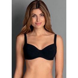 B&uuml;gel-Bikini-Top Rosa Faia "Sibel", Damen, Gr. 36, Cup D, schwarz, Microfaser, Polyamid, clean, matt, unifarben, Bikini-Oberteile B&uuml;gel-Bikini-Top, formende B&uuml;gel, gef&uuml;tterte Cups, verstellbare Tr&auml;ger, basic