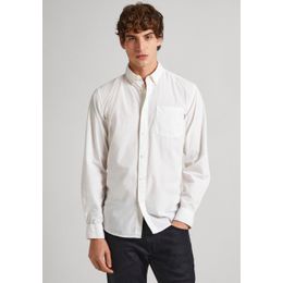 Langarmhemd Pepe Jeans "Pepe Hemd PRINCE", Herren, Gr. XXL, N-Gr, wei&szlig;, Web, Obermaterial: 100% Baumwolle, regular fit, Hemden Langarmhemd