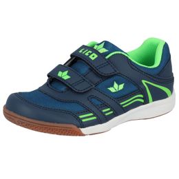 Hallenschuh Lico "Sportschuh Active Indoor V", Jungen, Gr. 34, blau, Synthetik, Schuhe Hallenschuh
