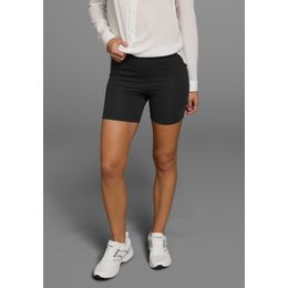 Radlerhose Melrose, Damen, Gr. 34, N-Gr, schwarz, Jersey, Obermaterial: 95% Baumwolle, 5% Elasthan, unifarben, Basic, sehr figurbetont, Hosen Radlerhose, perfekt unter Kleidern und R&ouml;cken, Topseller