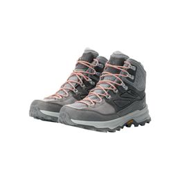 Wanderschuh Jack Wolfskin "CYROX TEXAPORE MID W", Damen, Gr. UK4-EU37, Normalschaft, braun (pebble), Obermaterial: Synthetik. Obermaterial 2: Textilmaterial. Futter: Polyester, Schuhe Wanderschuh