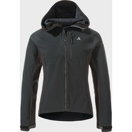 Sch&ouml;ffel Outdoorjacke SCH&Ouml;FFEL "Bike Hybrid Jk Style Salza WMS", Damen, Gr. 38, schwarz (9990, schwarz), Oberstoff: Aussenseite: 88% Polyester, Aussenseite: 12% Elasthan, Innenseite: 100% Polyester; (Membran: Polyurethan); Oberstoff R&uuml;ckteil: 89% Nylon, 11% Elasthan, regular fit, hoch geschlossener Ausschnitt, Jacken Outdoorjacke