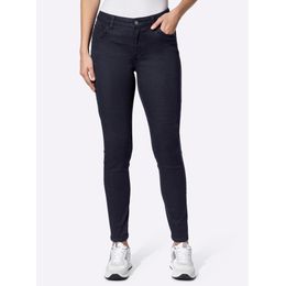 5-Pocket-Hose Heine, Damen, Gr. 36, Normalgr&ouml;&szlig;en, blau (marine), 56% Baumwolle, 19% Polyester, 14% Lyocell, 10% Viskose, 1% Elasthan, unifarben, Hosen 5-Pocket-Hose
