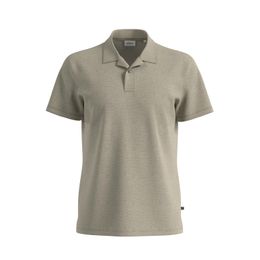 Poloshirt s.Oliver, Herren, Gr. S, forest gr&uuml;n, Jersey, Obermaterial: 50% Baumwolle, 44% Polyester, 6% Leinen, normal normal, Shirts Poloshirt, Abgesteppter Polokragen in 1-Knopf-Form