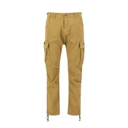 Cargohose Alpha Industries "Squad Pant", Herren, Gr. 32, Normalgr&ouml;&szlig;en, gr&uuml;n (khaki), Obermaterial: 98% Baumwolle, 2% Elastan; Futter: 100% Baumwolle, Hosen Cargohose