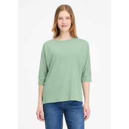 Langarmshirt Ragwear "SHIMONA", Damen, Gr. M, gr&uuml;n (dusty gr&uuml;n), Jersey, Obermaterial: 50% Baumwolle, 50% Polyester, unifarben, regular fit normal, Rundhals, Shirts Langarmshirt
