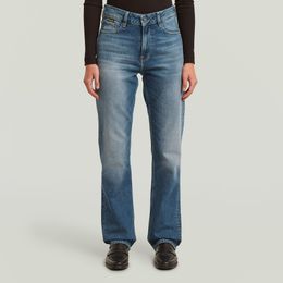 G-Star Raw Straight-Jeans G-STAR "Iggie Wmn", Damen, Gr. 30, L&auml;nge 30, faded antalya blau, Denim/Jeans, Obermaterial: 99% Baumwolle, 1% Elasthan, straight fit, Jeans Straight-Jeans, Mid Rise