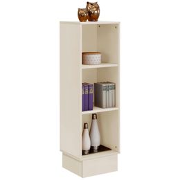 Regal OTTO HOME "Milan", beige (cremefarben), B:40cm H:128cm T:34cm, Massivholz, Regale, Regal, H&ouml;he 128 cm, Massivholz, FSC-zertifiziert