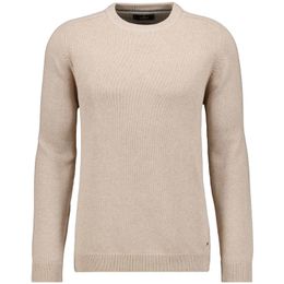 Rundhalspullover Ragman, Herren, Gr. 60, beige, Strick, 100% Baumwolle, Rundhals, Pullover Rundhalspullover