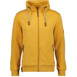 Sweatjacke Ragman, Herren, Gr. S4648, orange (orange, 541), 65% Baumwolle 35% Polyester, regular fit, Sweatjacken Sweatjacke
