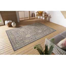 Teppich Hanse Home "Luxor", bunt (grau,bunt), B:190cm H:3mm L:280cm, Polypropylen (PP), Teppiche, Teppich, In-& Outdoor, L&auml;ufer, wetterfest, Balkon, Wohnzimmer, Orient