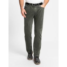 Br&uuml;hl 5-Pocket-Hose BR&Uuml;HL, Herren, Gr. 26, Unterbauchgr&ouml;&szlig;en, gr&uuml;n (oliv, gepunktet), 98% Baumwolle, 2% Elasthan, unifarben, Hosen 5-Pocket-Hose