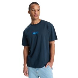 T-Shirt Quiksilver "Flowers Surfing", Herren, Gr. M, schwarz navy, Obermaterial: 100% Walkfrottier;, Shirts T-Shirt