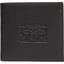 Levi's Geldb&ouml;rse LEVI'S "VINTAGE TWO HORSE BIFOLD COIN WALLET", Damen, braun (dunkelbraun), Rindsleder, Kleinlederwaren Geldb&ouml;rse, aus Vollnarbenleder Herrenb&ouml;rse Portemonnaie