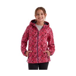 Softshelljacke Killtec "M&auml;dchen Softshelljacke Print", M&auml;dchen, Gr. 152, lila (himbeere), Oberseite: 100% Polyester;R&uuml;ckseite: 100% Polyester;Futter: 100% Polyester, Jacken Softshelljacke, Wasserdicht, windabweisend, atmungsaktiv, modischer Print