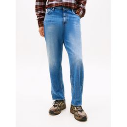 5-Pocket-Jeans Tommy Jeans "Sonny Regular Tapered", Herren, Gr. 32, L&auml;nge 34, blau (denim medium), Denim/Jeans, Obermaterial: 99% Baumwolle, 1% Elasthan, regular fit, Jeans 5-Pocket-Jeans, mit dezenter Waschung