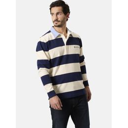 Sweatshirt Babista "Sweatshirt VIORENTO", Herren, Gr. M, blau (wollwei&szlig; gestreift), Obermaterial: 100% Baumwolle CO., Sweatshirts Sweatshirt