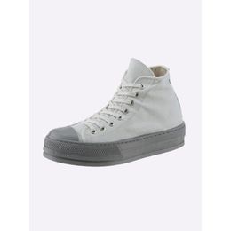 Sneaker Heine, Damen, Gr. 37, grau, Textil, Schuhe Sneaker