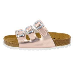 Pantolette Lico "Pantolette Bioline Kids Shine", M&auml;dchen, Gr. 38, rosa, Synthetik, Schuhe Pantolette