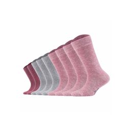Kurzsocken s.Oliver "Socken 9er Pack", M&auml;dchen, Gr. 35-38, bunt (rosa, grau), Obermaterial: 80% Baumwolle CO. 17% Polyamid PA. 3% Elasthan EL., Socken Kurzsocken
