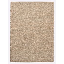 Teppich HEINE HOME Gr. 4, beige (natur), B:160cm H:6mm L:230cm, Jute, Kunstfaser, Polyester, Teppiche, Teppich