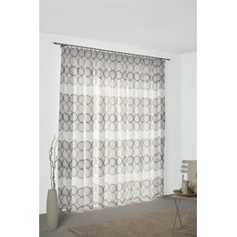 Vorhang WIRTH "Zirbello" Gr. 3, braun, B:132cm H:225cm, Jacquard, Baumwolle, Polyester, Gardinen, Vorhang