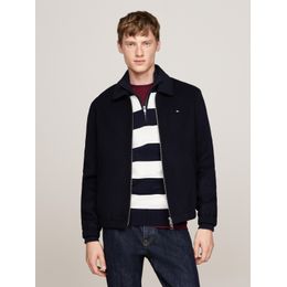 Blouson Tommy Hilfiger "WOOL IVY JACKET", Herren, Gr. XXL, blau (desert sky), Web, Obermaterial: 68% Wolle, 28% Polyamid, 4% sonstige Fasern, elastischer Bund, Jacken Blouson