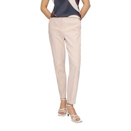 Stoffhose s.Oliver BLACK LABEL, Damen, Gr. 34, N-Gr, rosa (sepia rose), Obermaterial: 54% Baumwolle, 43% Polyester, 3% Elasthan. Futter: 100% Polyester, unifarben, slim fit kn&ouml;chellang, Hosen Stoffhose, Sommerhose mit Stretchanteil