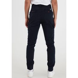 Cargohose Blend "BHNAN", Herren, Gr. 32, L&auml;nge 34, blau (marine), Web, Obermaterial: 98% Baumwolle, 2% Elasthan, unifarben, normal normal, Hosen Cargohose