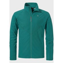 Sch&ouml;ffel Fleecejacke SCH&Ouml;FFEL "Hiking Fleece Jk Style Ghedina MNS", Herren, Gr. 58, gr&uuml;n (6895, gr&uuml;n), Oberstoff : 100% Polyester, regular fit, hoch geschlossener Ausschnitt, Jacken Fleecejacke