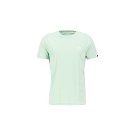 T-Shirt Alpha Industries "Basic T-Shirt SL", Herren, Gr. XXL, gr&uuml;n (mint), Obermaterial: 100% Baumwolle, Shirts T-Shirt