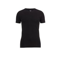 T-Shirt OLYMP "Casual", Herren, Gr. L, schwarz, Obermaterial: 94% Baumwolle, 6% Elasthan, Rundhals, Shirts T-Shirt