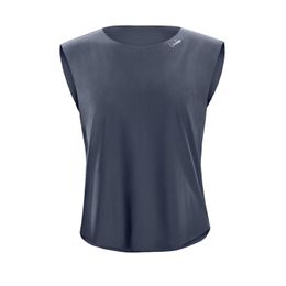 Tanktop WINSHAPE "AET114LS", Damen, Gr. L, grau (anthrazit), 85% Polyester, 15% Elasthan, Rundhals, Tops Tanktop, Functional Soft and Light