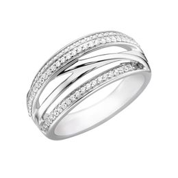 Fingerring Lady Gr. 20, silber (silber 925), Fingerringe, Damen, 20, Silber 925 (Sterlingsilber), Fingerring