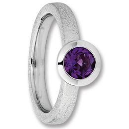 Silberring ONE ELEMENT "Amethyst Ring aus 925 Silber" Gr. 56, silber, Fingerringe, Damen, 56, Silber 925 (Sterlingsilber), Silberring